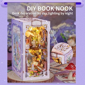 Forest Book Nook | Enchanted Forest Bookshelf Decoration | 3D DIY ...