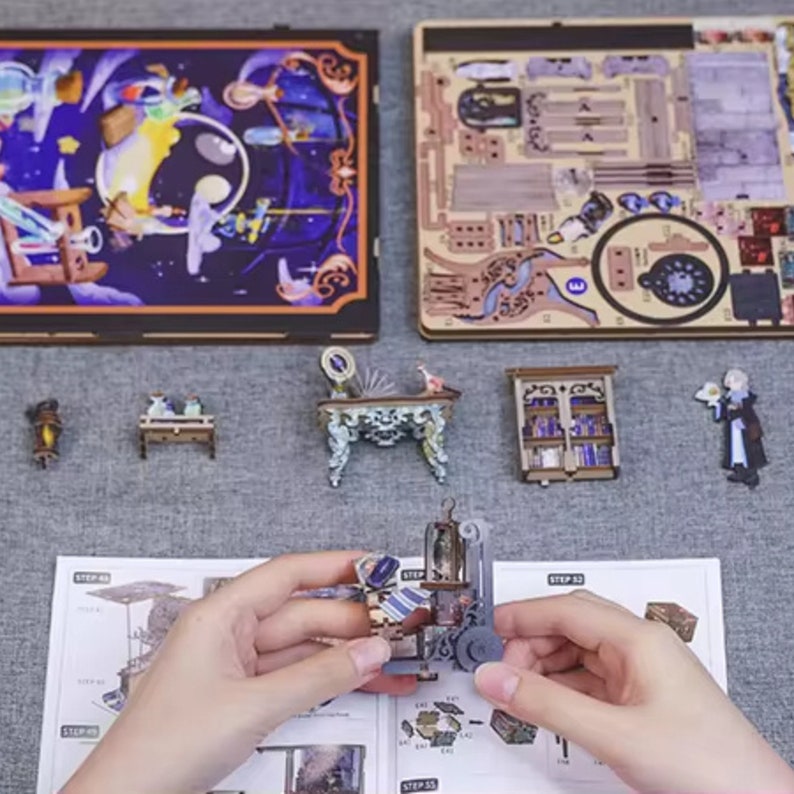 Celestial Book Nook | Nebula Book Nook | Fantasy Bookshelf Decoration ...