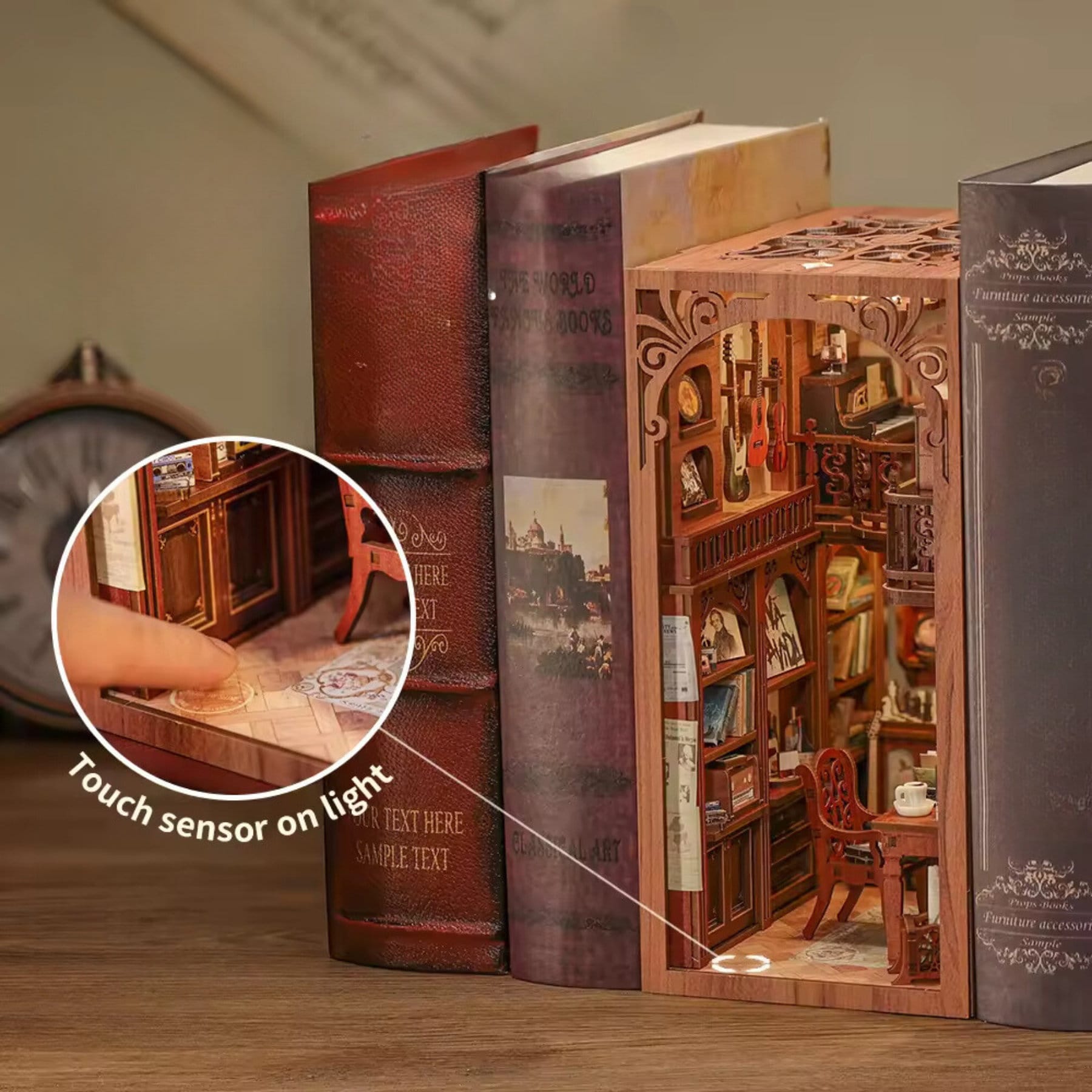 Musical Melody Book Nook | Secret Rythm Bookshelf Decoration | 3D DIY ...