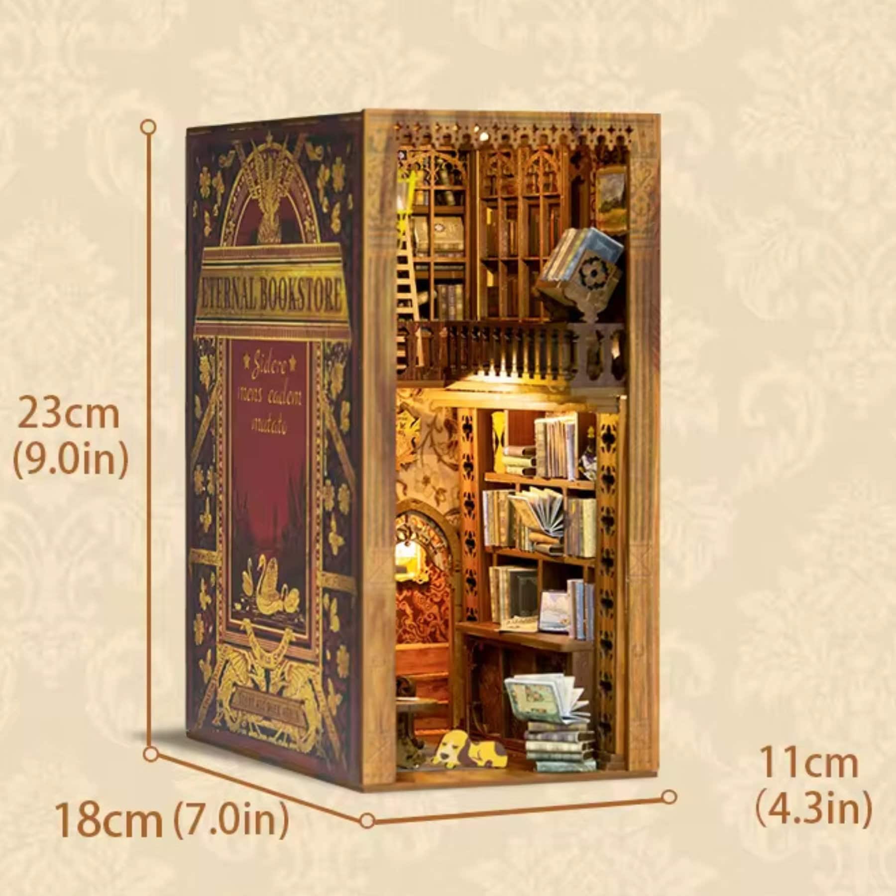 Cosy Ancient Library Book Nook | Eternal Book Store Themed Booknook ...