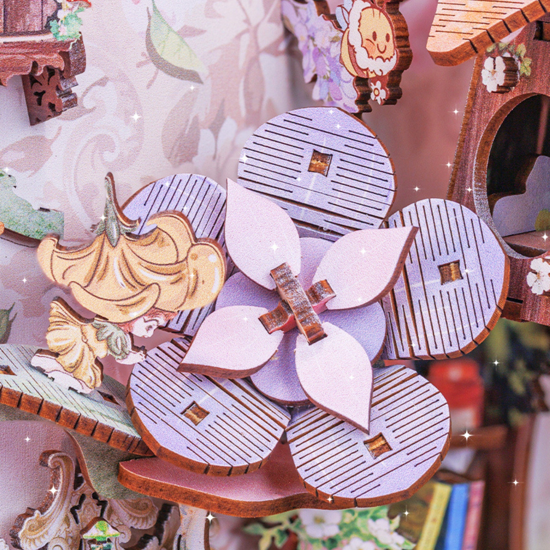 Forest Book Nook | Enchanted Forest Bookshelf Decoration | 3D DIY ...