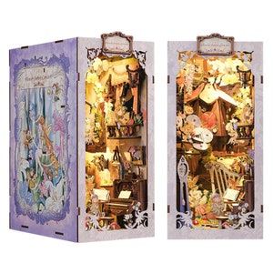 Forest Book Nook | Enchanted Forest Bookshelf Decoration | 3D DIY ...