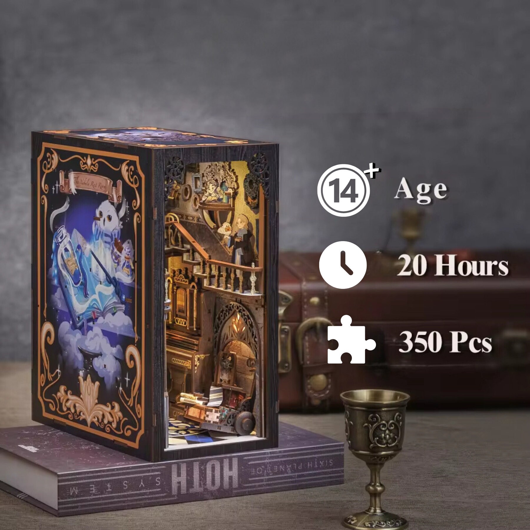 Celestial Book Nook | Nebula Book Nook | Fantasy Bookshelf Decoration ...