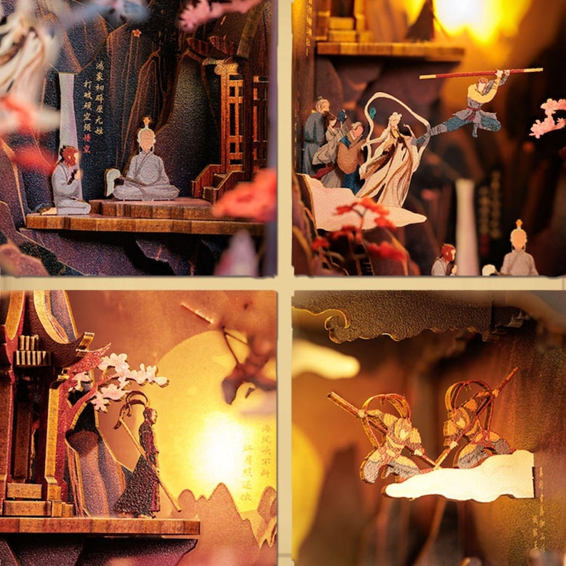 The Sun Wukong Inspired Book Nook |the Legend of Wukong Bookshelf ...