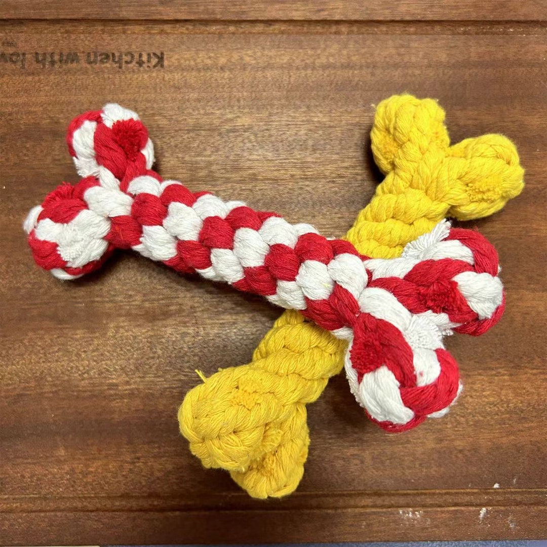 Rope Dinosaur Chew Toys Dog Teeth Cleaning Rope, Anti Chewing Cotton ...