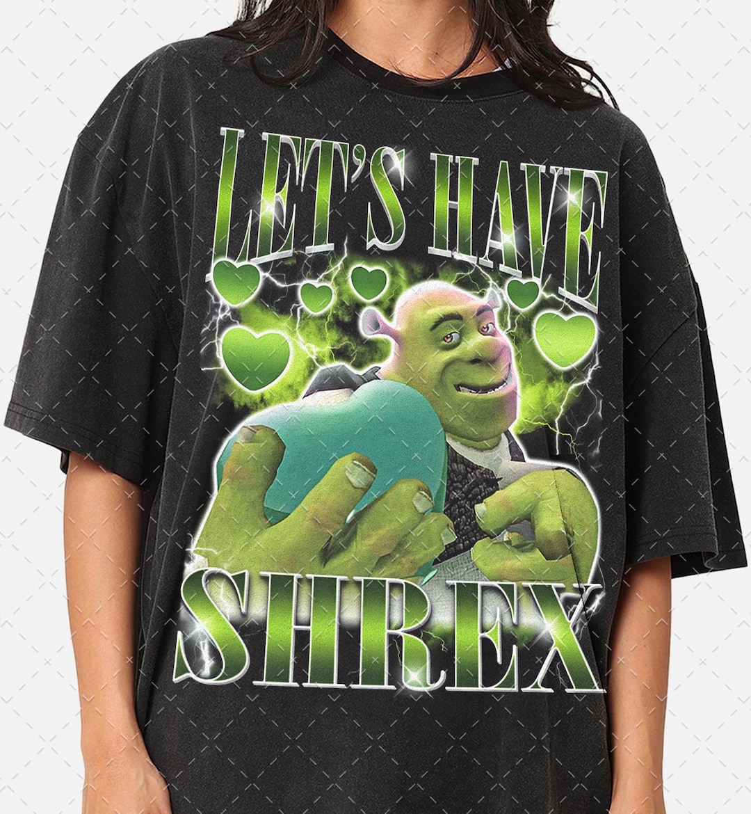Limited Let's Have Shrex T-shirt, Funny Shrek T-shirt, Funny T-shirt, Gift for Woman and Man ...