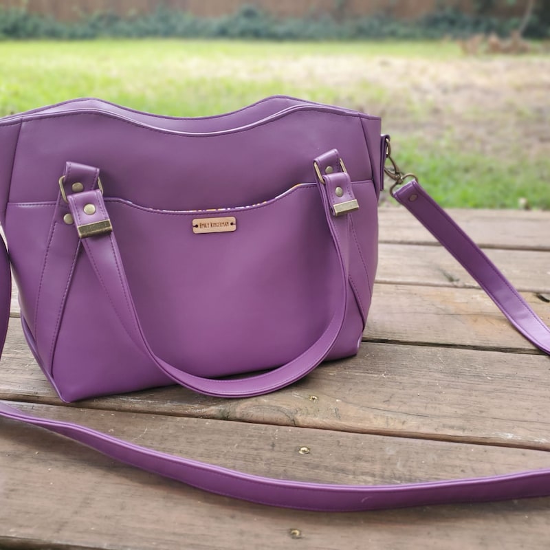 Purple Handbag - Etsy