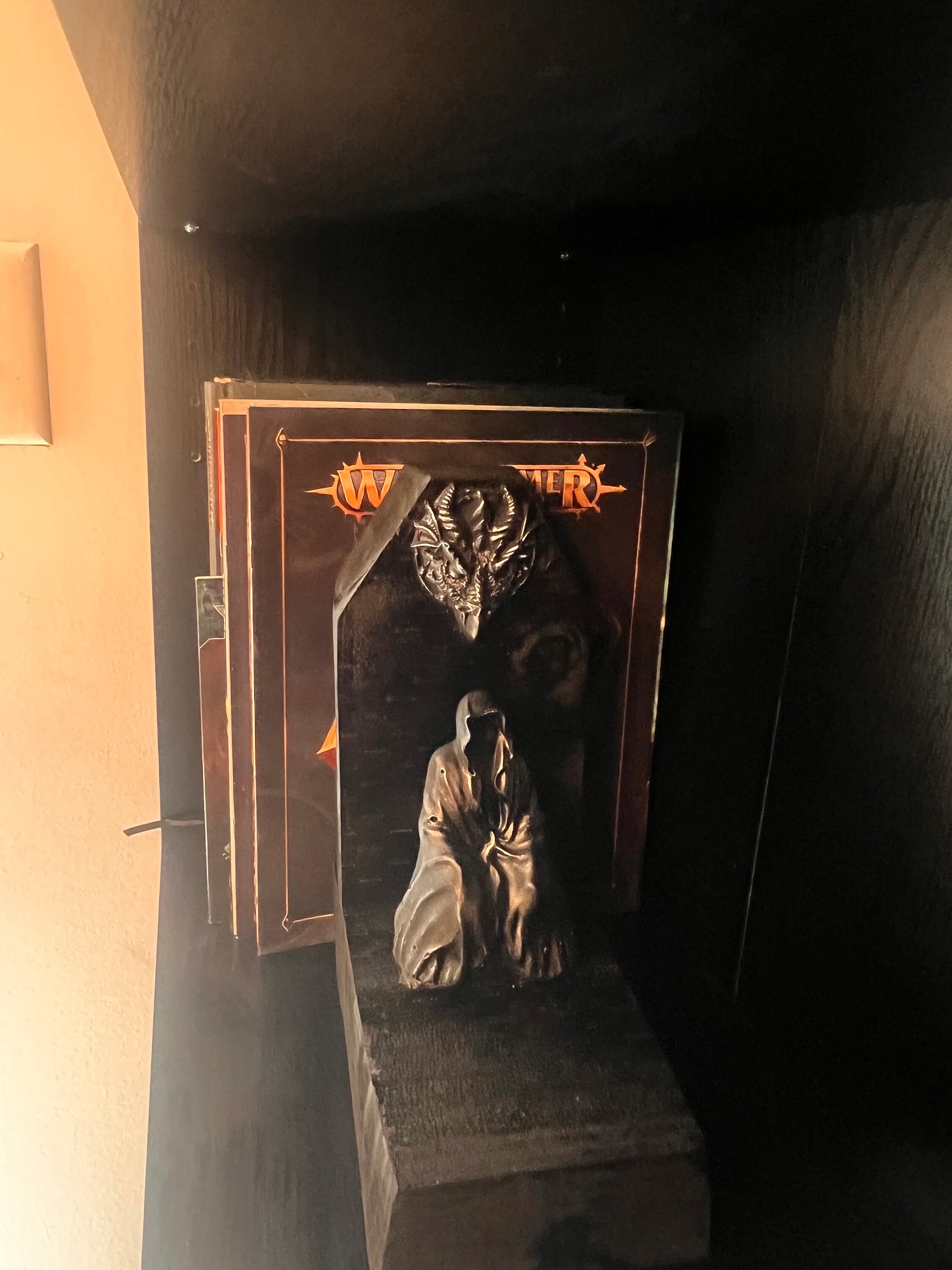 Gothic Bookend Gothic Dragon Head Cloaked Ghost Bookend Goth Gift ...