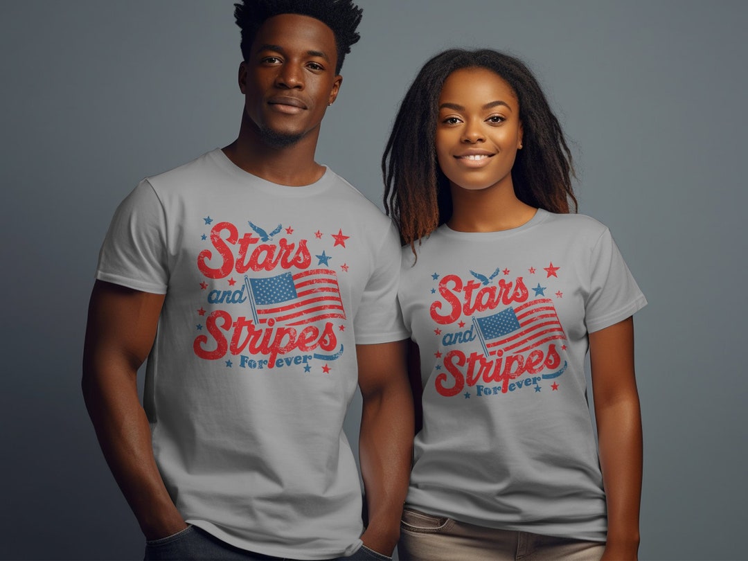Stars and Stripes Forever Patriotic T-shirt, USA Flag Graphic Tee, 4th ...