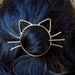 Handmade THE ORIGINAL Cat Hair Pin // Bun Holder // Whiskers Hair Slide ...