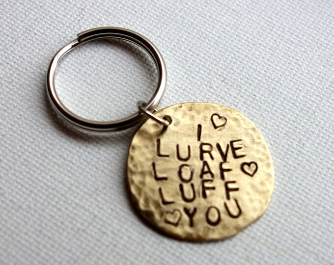 Bronelove Luff Lurve Loaf Key Chain Annie Hall Quote - Etsy