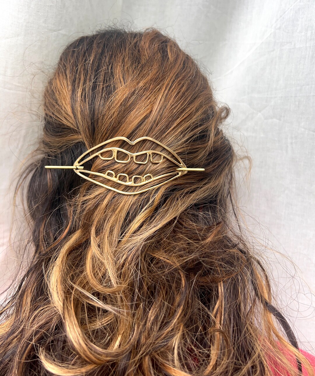 Handmade Toothy Grin Hair Pin Mouth and Teeth Abstract Surreal Handmade ...