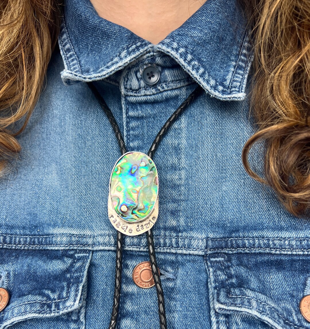 Razzle Dazzle Abalone Bolo Handmade One of a Kind Bolo - Etsy