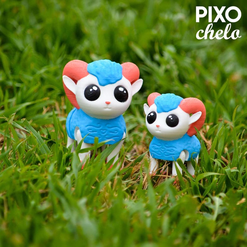 Rammy the Ram Super Sweet .STL File for 3dprinting, Articulated Fidget ...