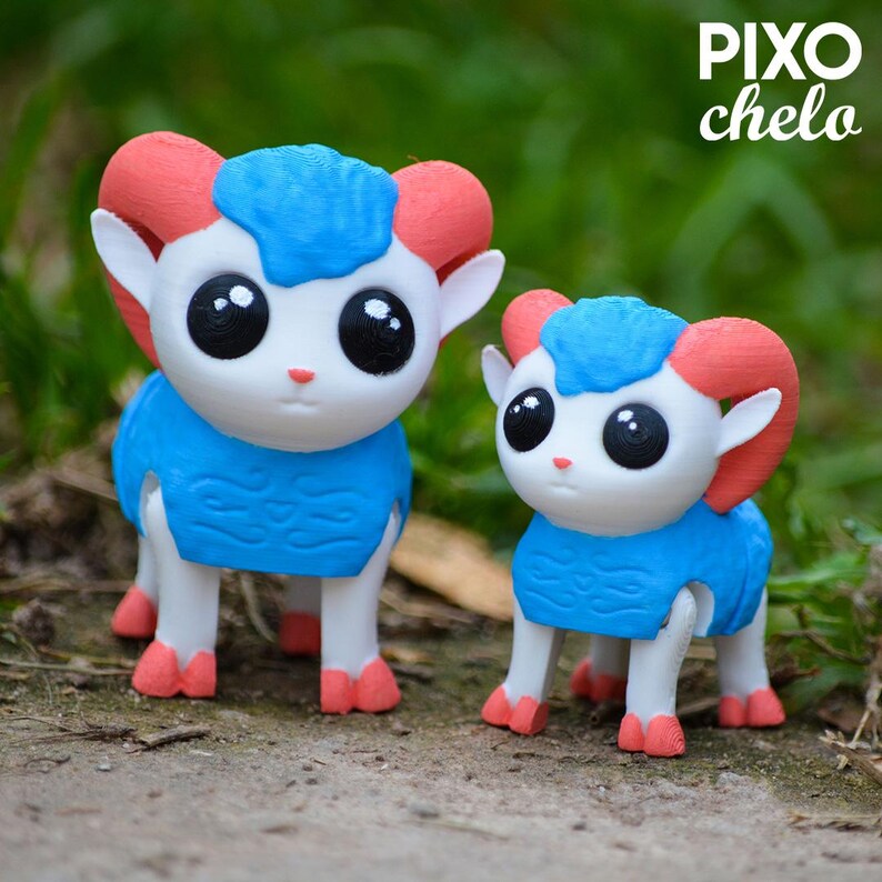 Rammy the Ram Super Sweet .STL File for 3dprinting, Articulated Fidget ...