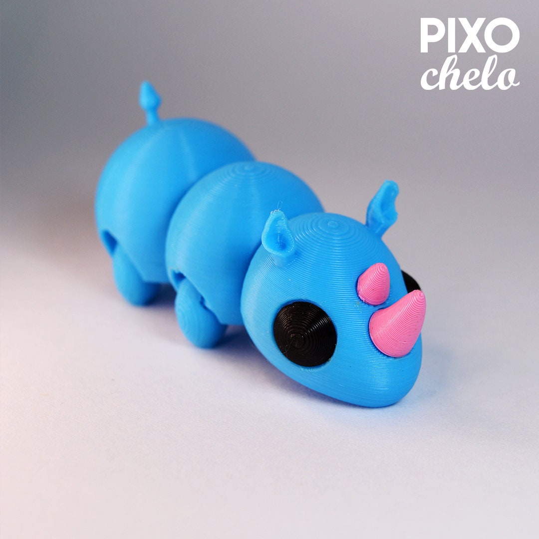 Super Sweet Mini Rhino .STL File for 3d Printing, Articulated Figure ...