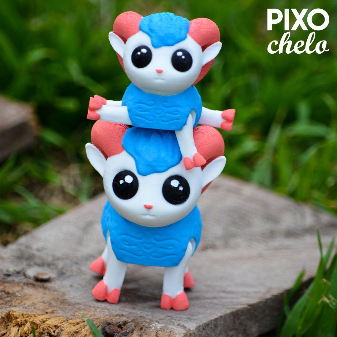 Rammy the Ram Super Sweet .STL File for 3dprinting, Articulated Fidget ...