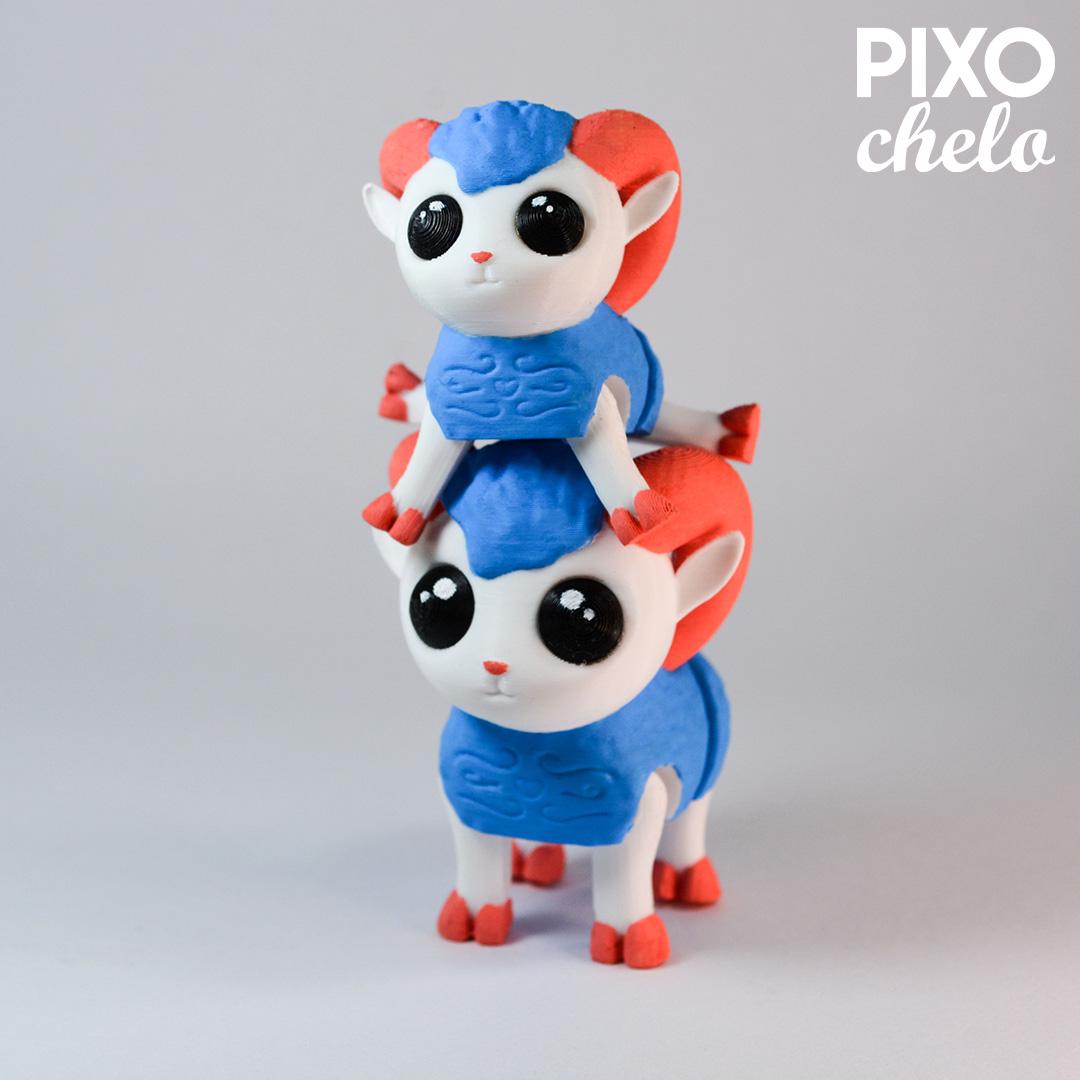 Rammy the Ram Super Sweet .STL File for 3dprinting, Articulated Fidget ...