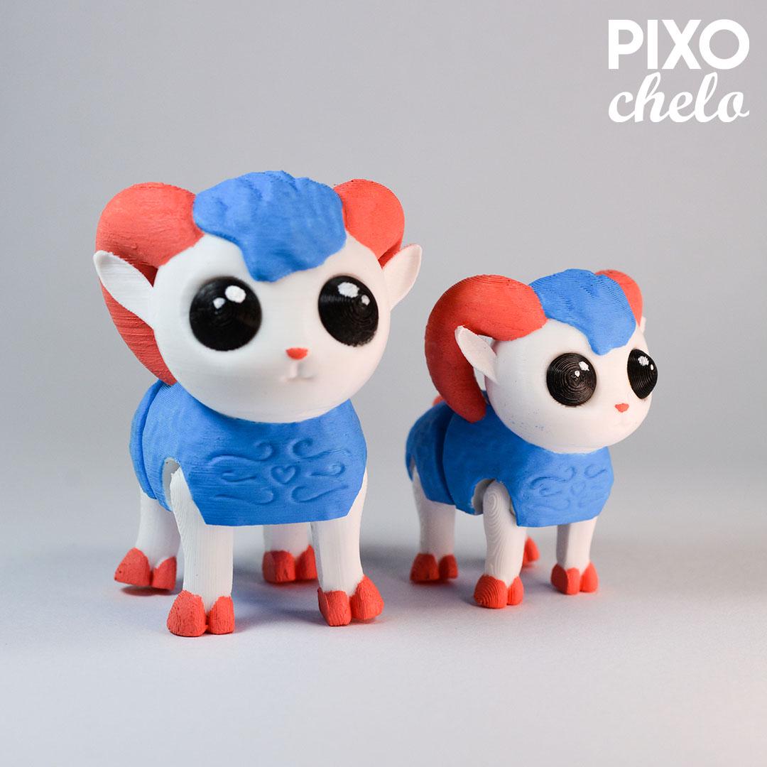 Rammy the Ram Super Sweet .STL File for 3dprinting, Articulated Fidget ...