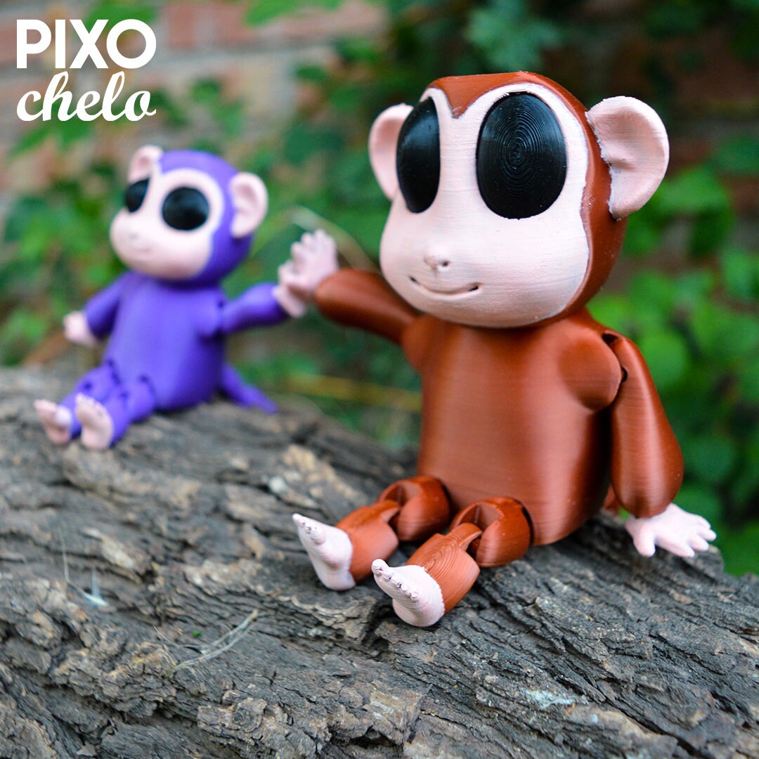 3D Printing Monkey STL File, Articulated Figure (digital Download) - Etsy