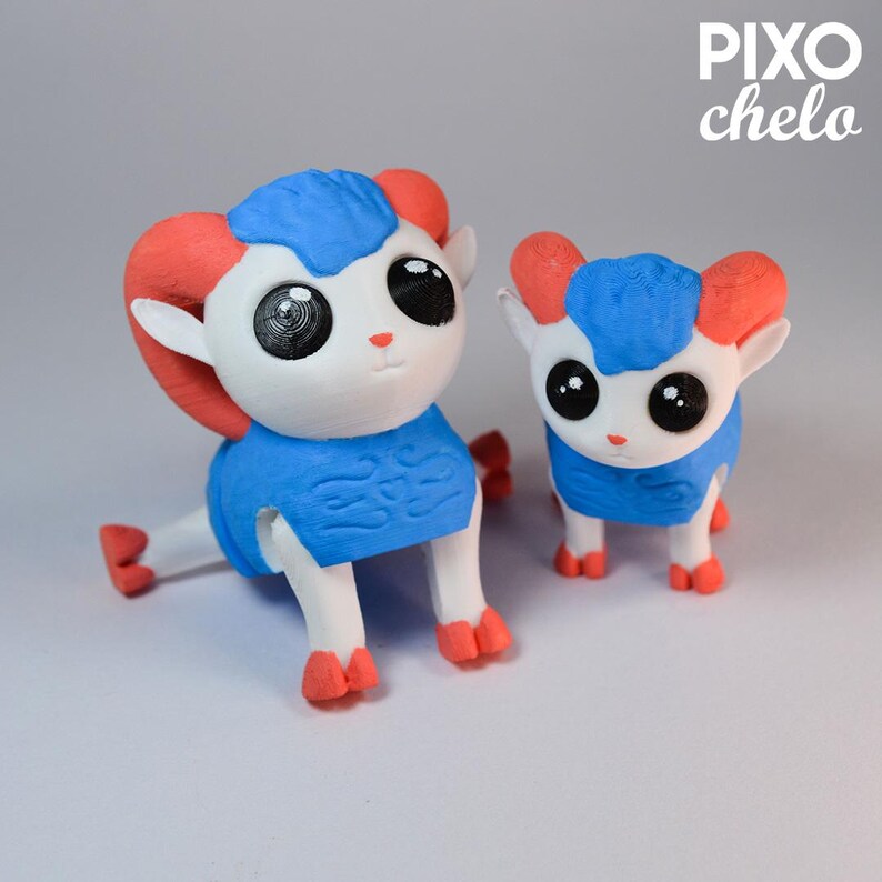 Rammy the Ram Super Sweet .STL File for 3dprinting, Articulated Fidget ...