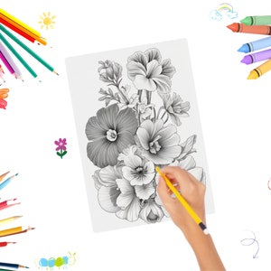 Coloring Mockup, Coloring Mockup Template, Coloring Page Mockup - Etsy