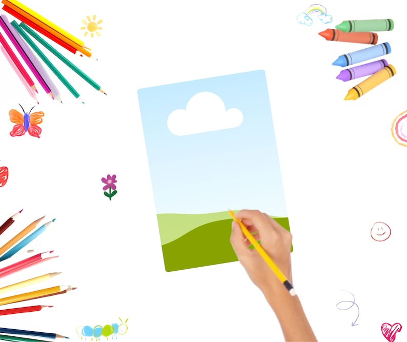 Coloring Mockup, Mockup for Coloring Page, Coloring Mockup Template ...