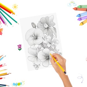 Coloring Mockup, Coloring Mockup Template, Coloring Page Mockup - Etsy