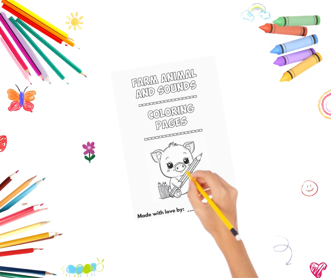 Coloring Mockup, Mockup for Coloring Page, Coloring Mockup Template ...