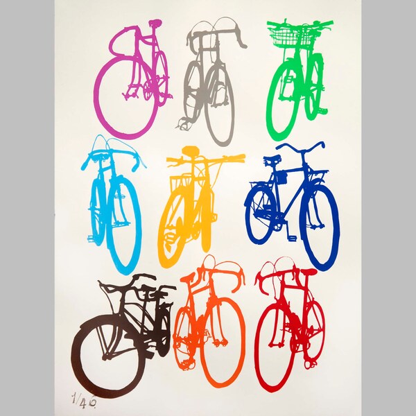 Bicycle Art Print - Etsy