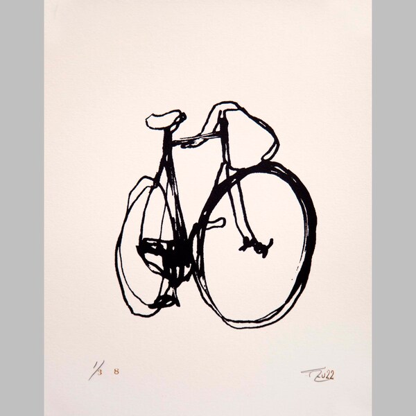 Abstract Bicycle Art - Etsy