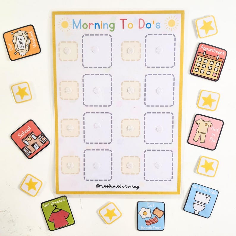 Printable Toddler Reward Chart | Daily Routine and Behaviour Chart ...