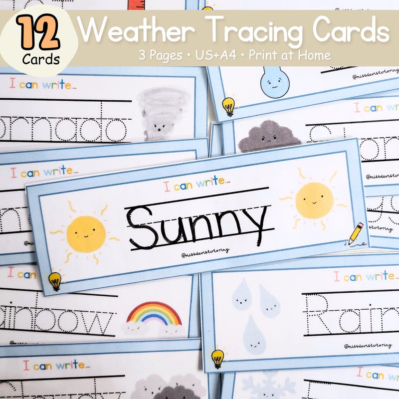 Weather Calligraphy - Etsy