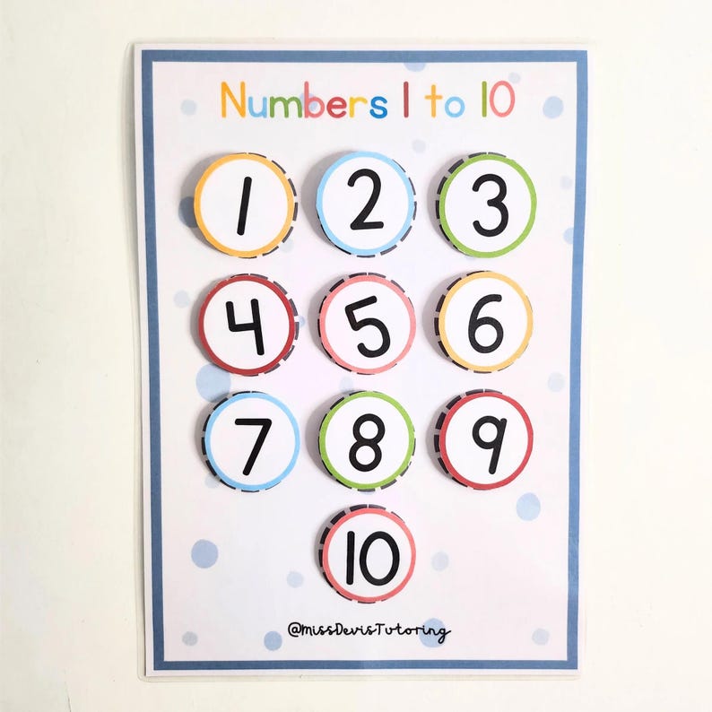 Printable Montessori Number Sorting Activity | Beginning Math ...