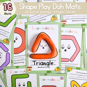 Montessori Shape Lettering Practice, Toddler Learning, Play Doh ...