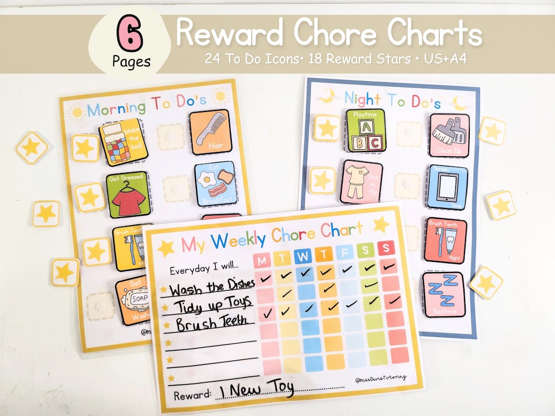 Printable Toddler Reward Chart | Daily Routine and Behaviour Chart ...