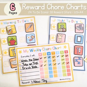 Printable Toddler Reward Chart | Daily Routine and Behaviour Chart ...