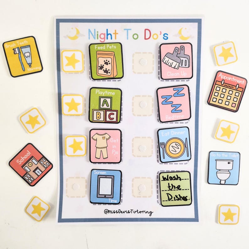Printable Toddler Reward Chart | Daily Routine and Behaviour Chart ...
