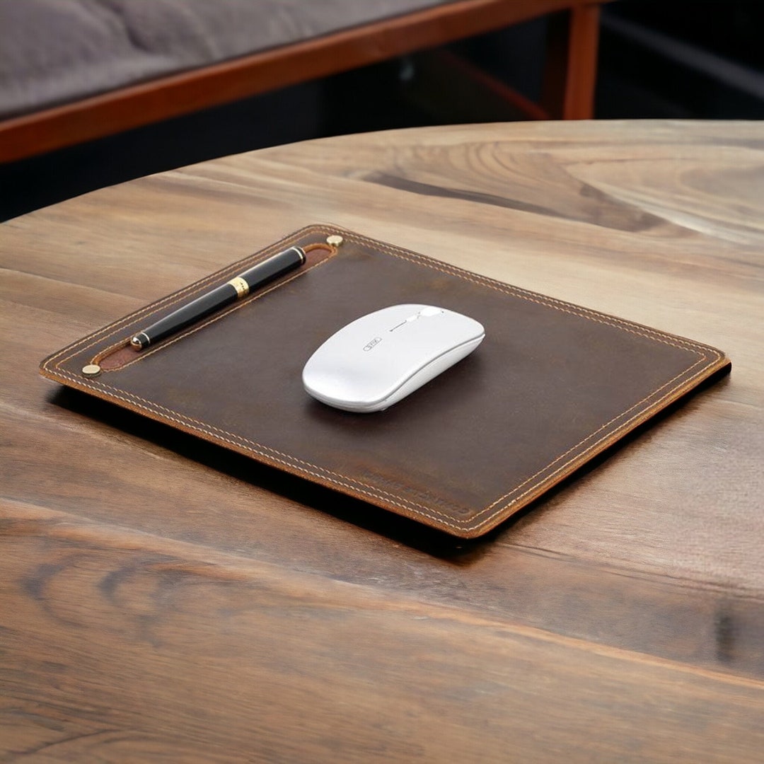 Leather Mouse Pads,top Grain Leather Mouse Pads, Office Mouse Mat ...