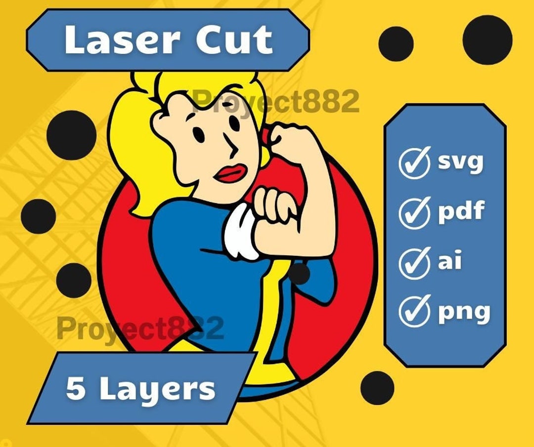 Fallout Vault Girl - Laser Cut - 5 Layers - Etsy