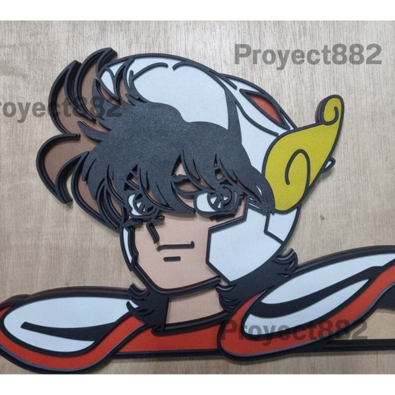 Seiya Pegasus - Saint Seiya - Laser Cut - 5 Layers - Etsy