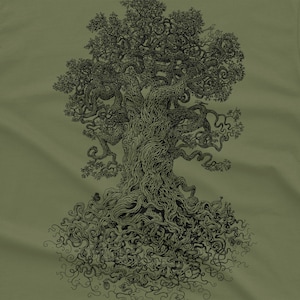 Gnarled Tree T-shirt: Forest Art Men's Tee, Nature Lover Gift, Men's ...