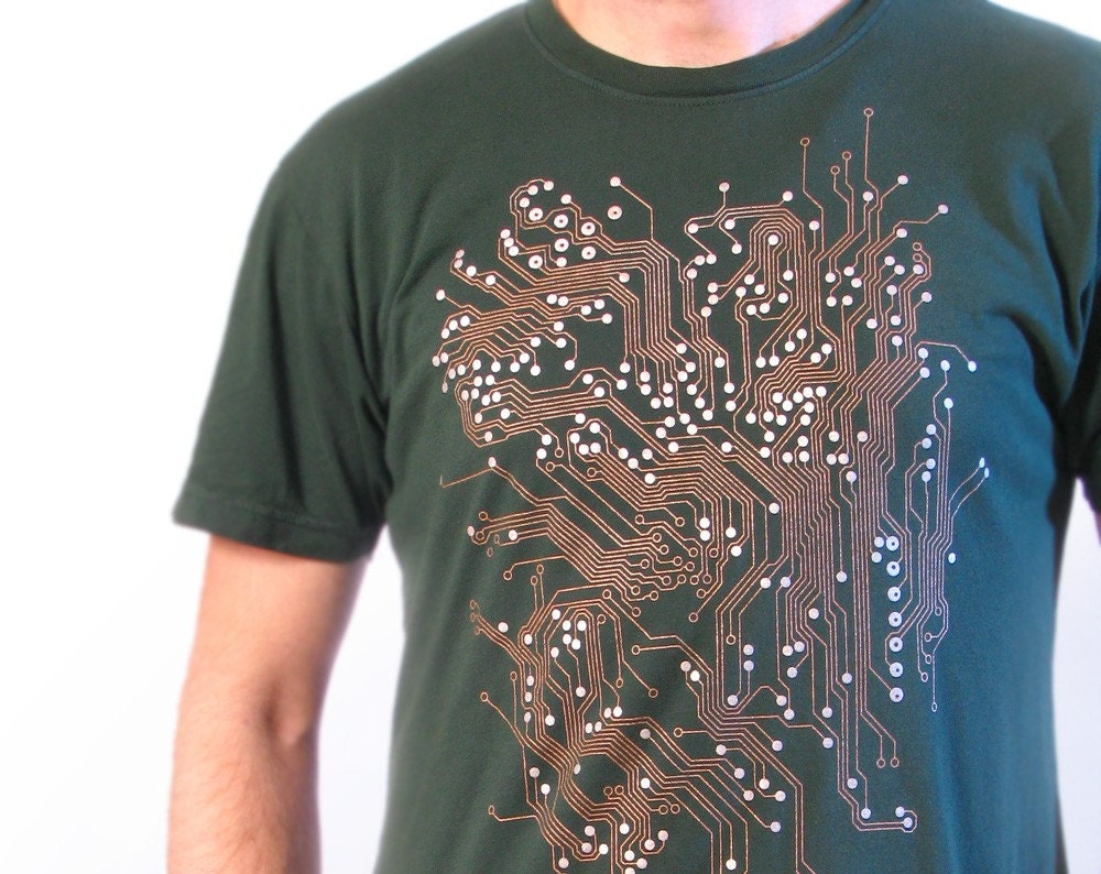 Computer Shirt - Circuit Board Shirt - Computer Geek Gift - Men's Gift ...