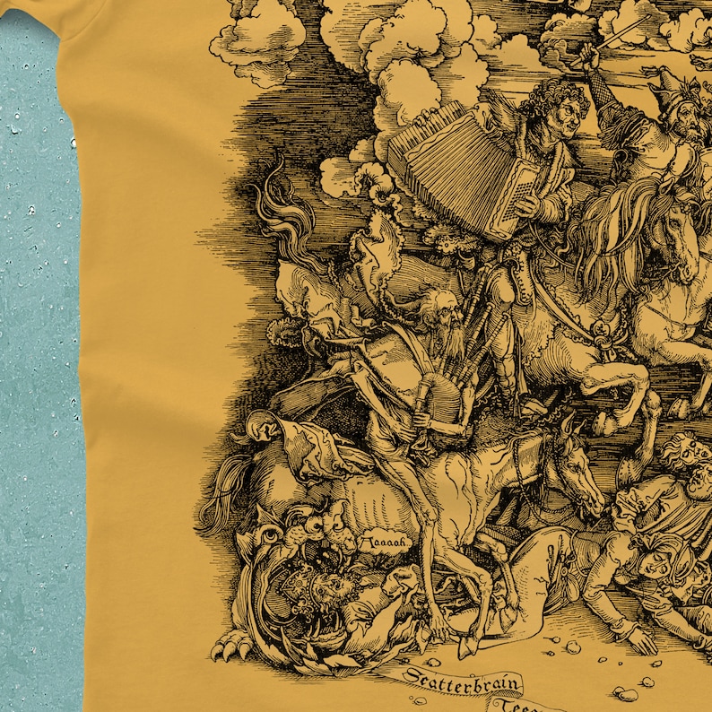 Albrecht Durer Parody Art - Banjo Shirt for Musician Gift - Men's Funny ...