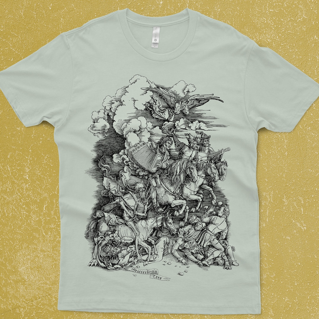 Albrecht Durer Parody Art - Banjo Shirt for Musician Gift - Men's Funny ...