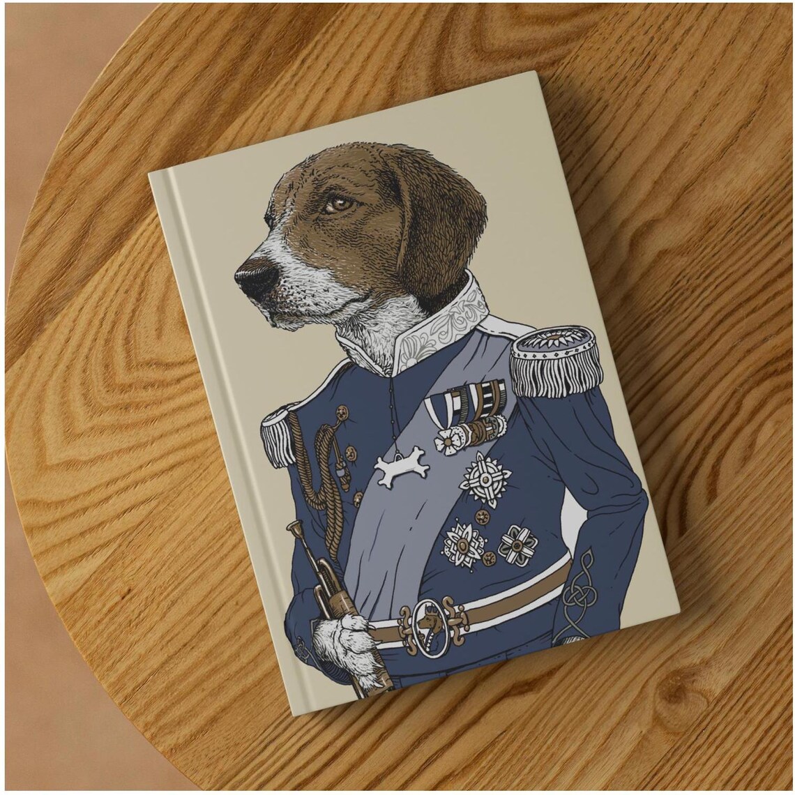 Regal Beagle Hard Bound Journal, Royal Military Dog Diary, Cute Beagle ...