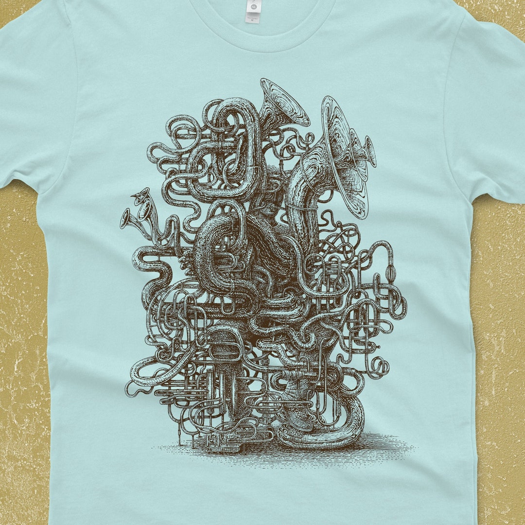 Twisted Brass Shirt - Music T-shirt - Brass Player Gift - Trumpet ...