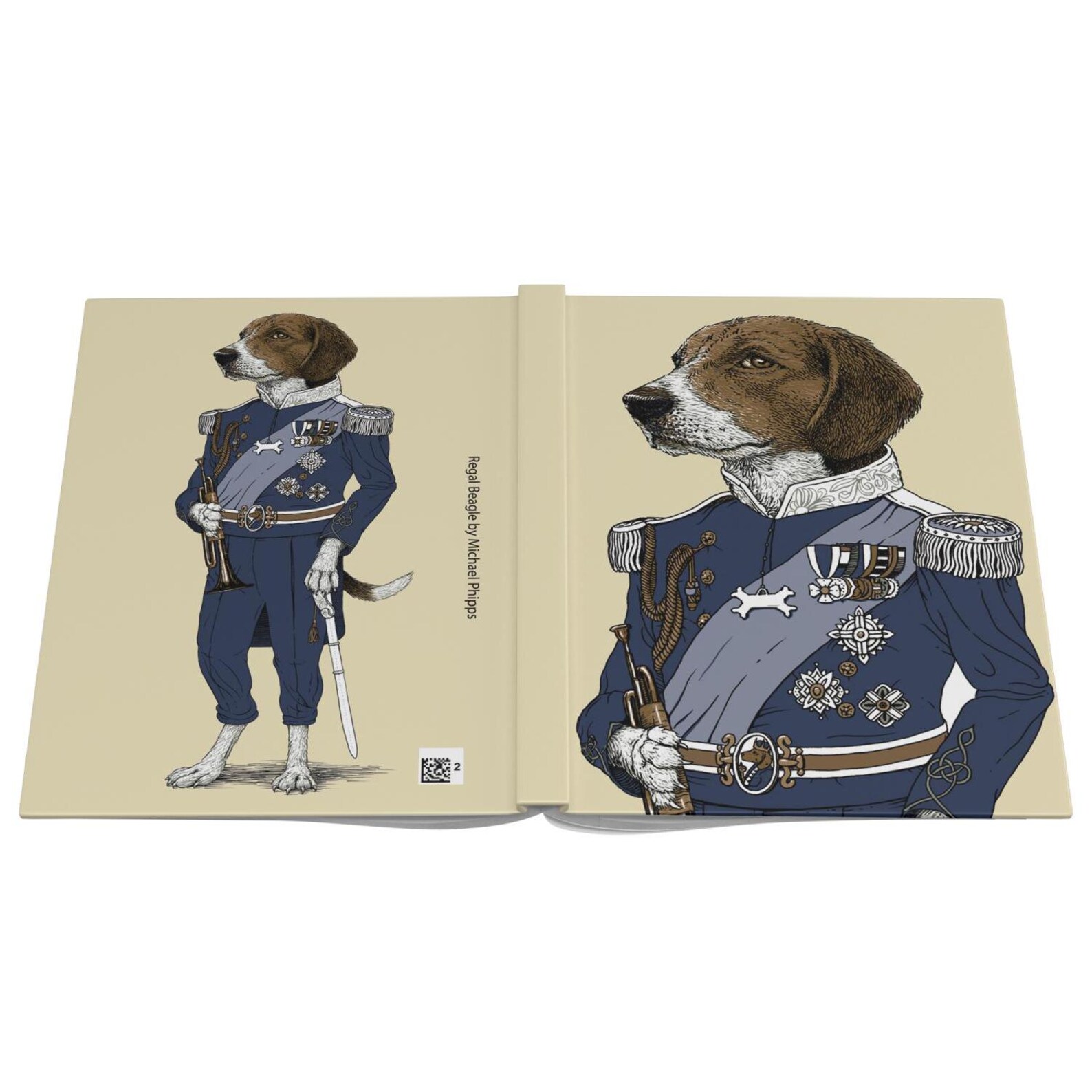 Regal Beagle Hard Bound Journal, Royal Military Dog Diary, Cute Beagle ...