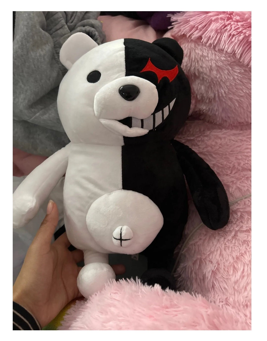 Danganronpa Game Cosplay Monokuma Black&white Bear Plush - Etsy