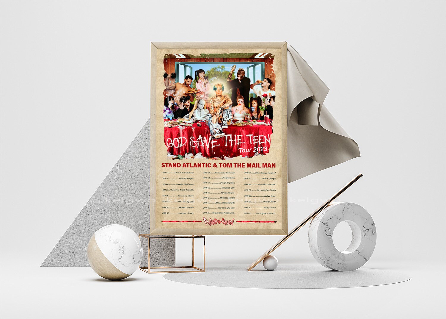 Mod Sun Tour 2023- World Tour 2023 Poster